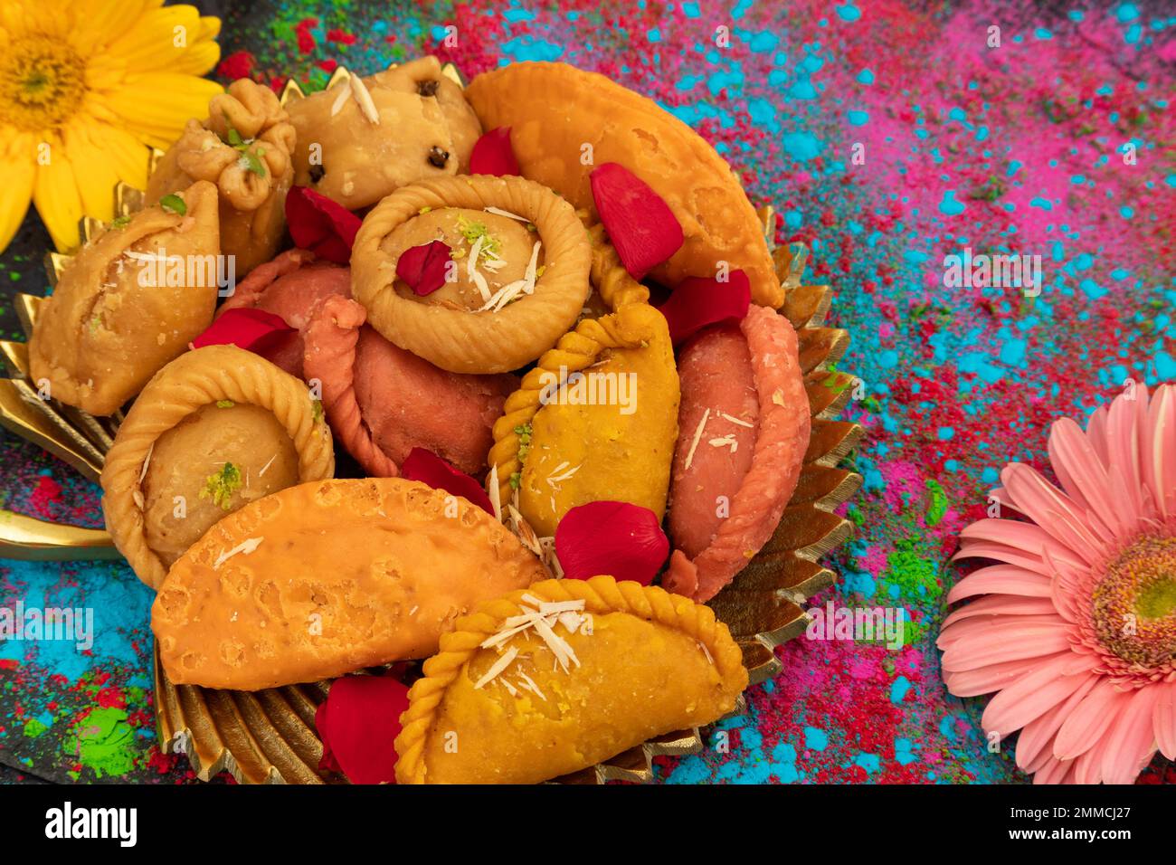 Indian Festival Of Colors Holi Is Celebrated With Colorful Gulal Abeer ...