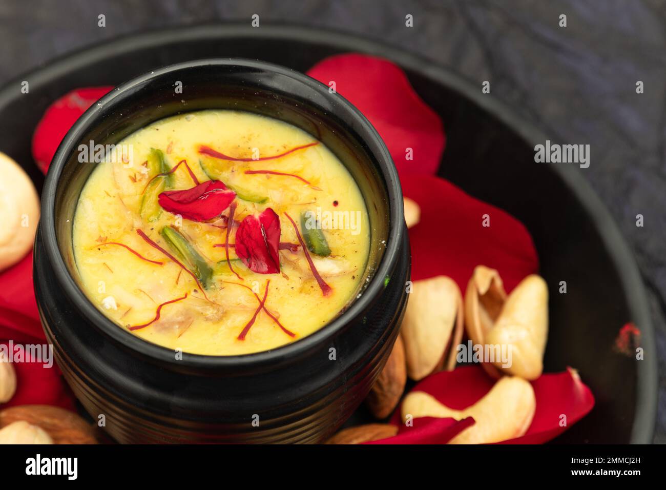 Kesar Badam Thandai Prepared With Fennel Seeds, Dry Fruits, Cardamom ...