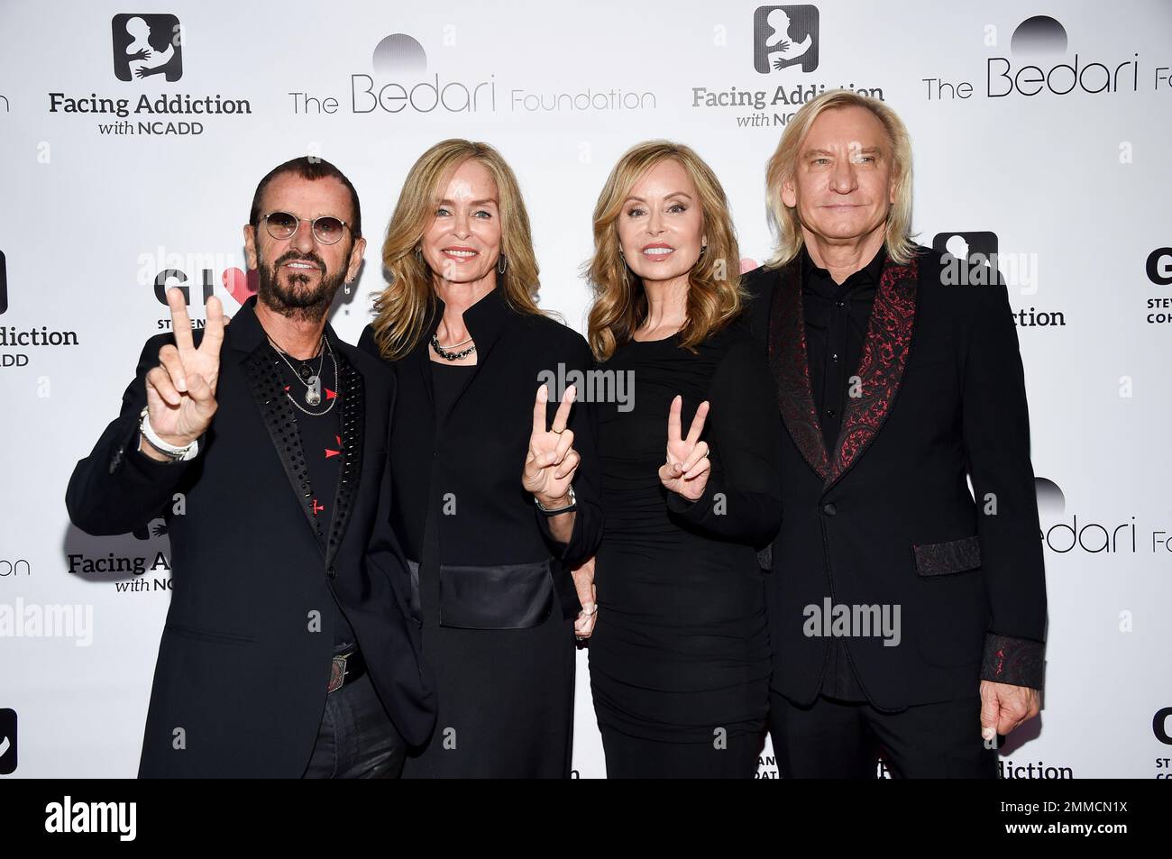 Sir Ringo Starr, left, his wife Barbara Bach, honorees Marjorie Bach ...