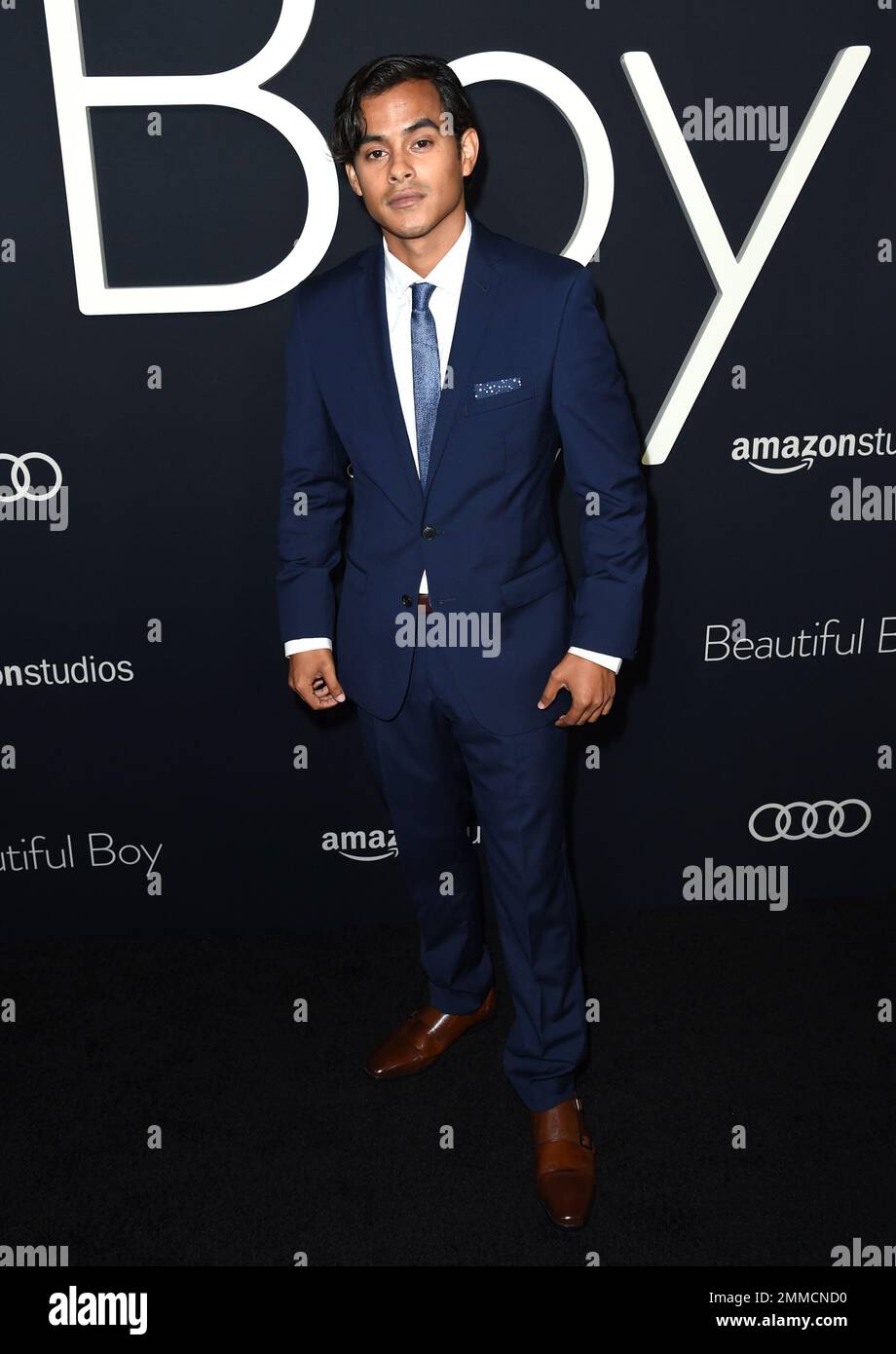 Julian Works arrives at the premiere of "Beautiful Boy" on Monday, Oct ...