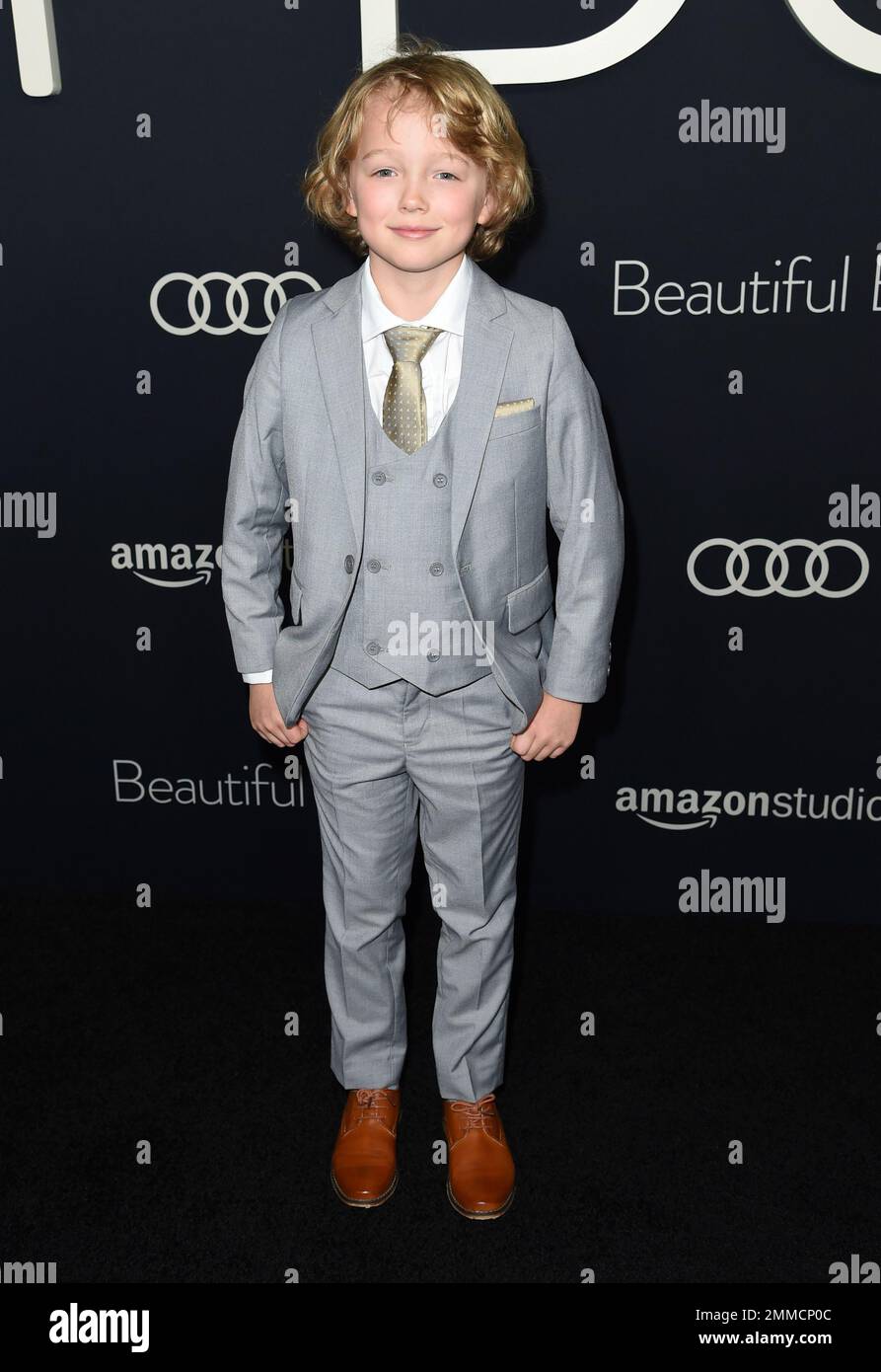 Christian Convery arrives at the premiere of "Beautiful Boy" on Monday ...
