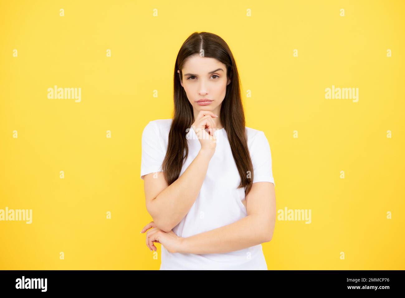 Exhausted female face hi-res stock photography and images - Alamy