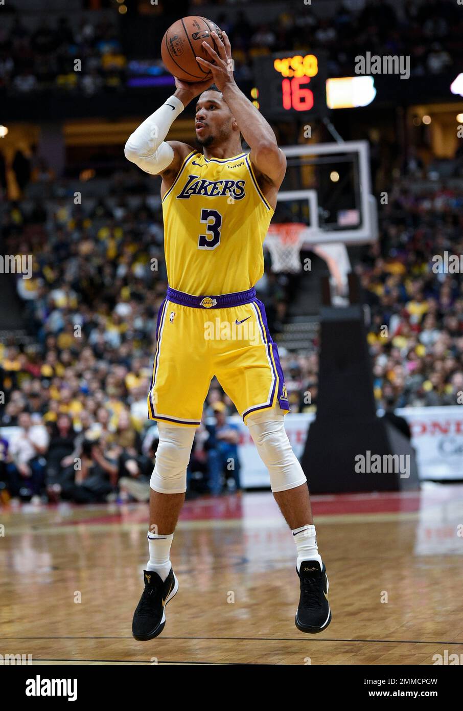 Los Angeles Lakers guard Josh Hart in a action during the first half of ...