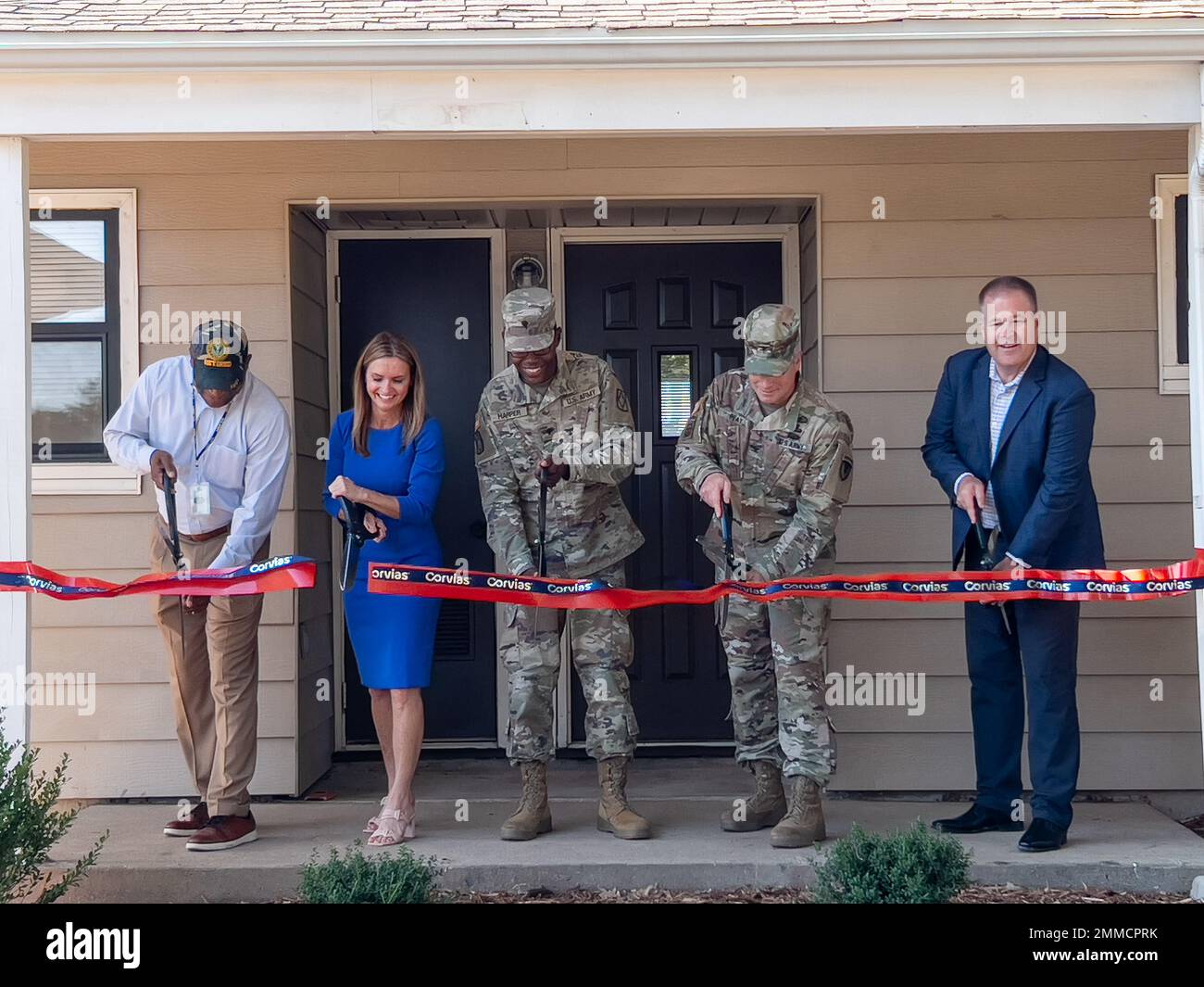 Fort Sill's Housing Division Chief, Romero Montez, left, Amber McNeil ...