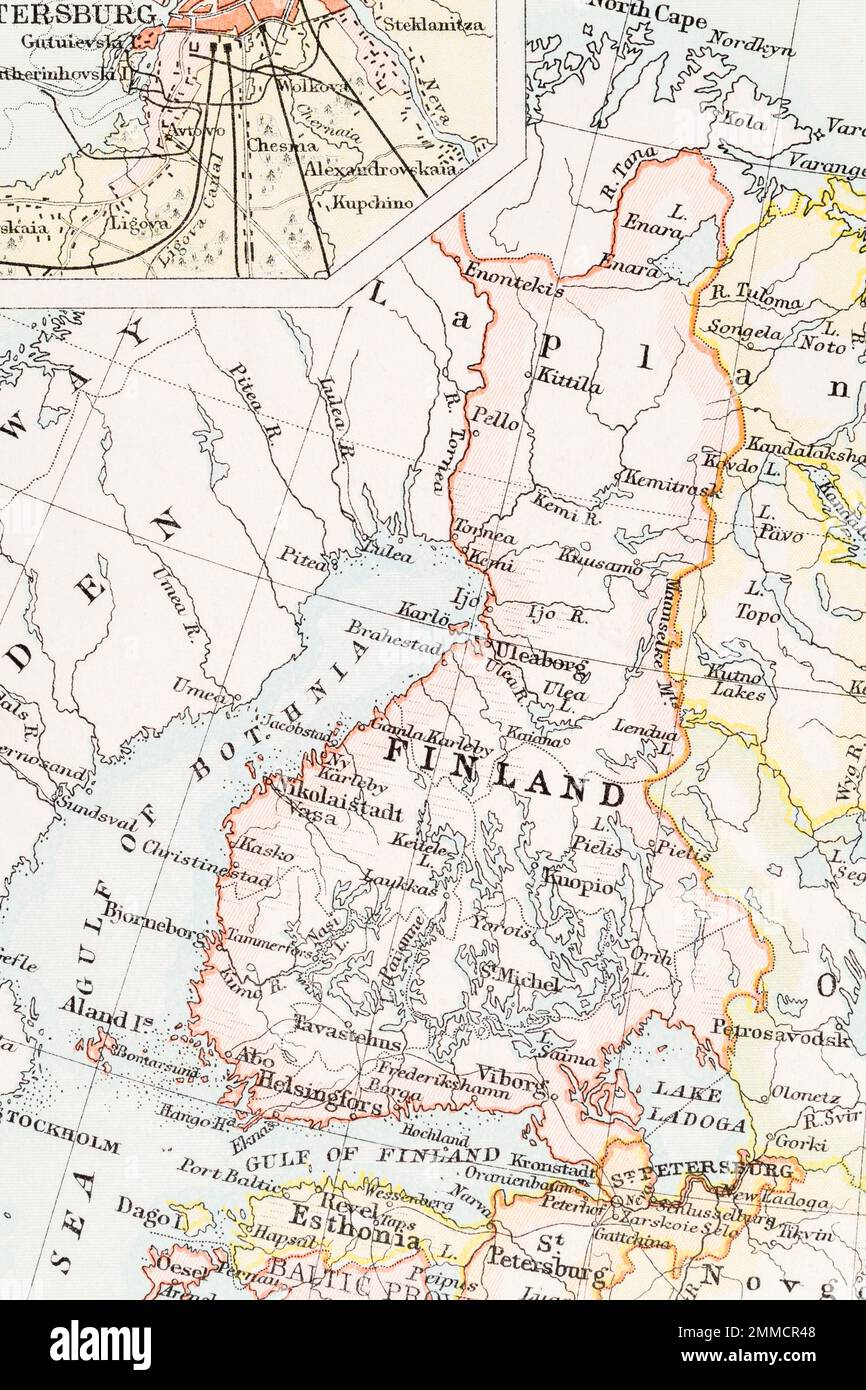 Finland borders through the ages hi-res stock photography and images ...