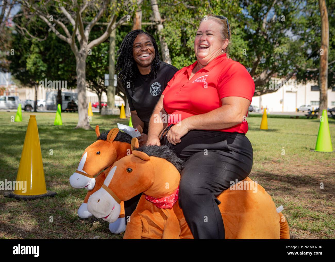 220916-N-SS900-1126 SAN DIEGO (Sept. 16, 2022) Judy Beckett, right ...