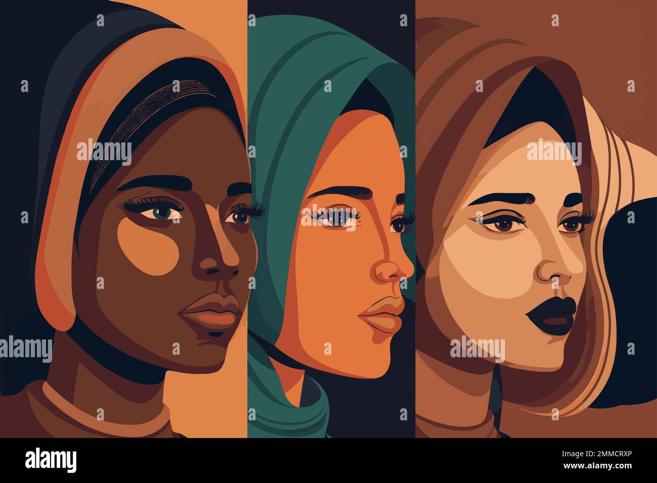 Lifestyle different ethnic backgrounds Stock Vector Images - Alamy