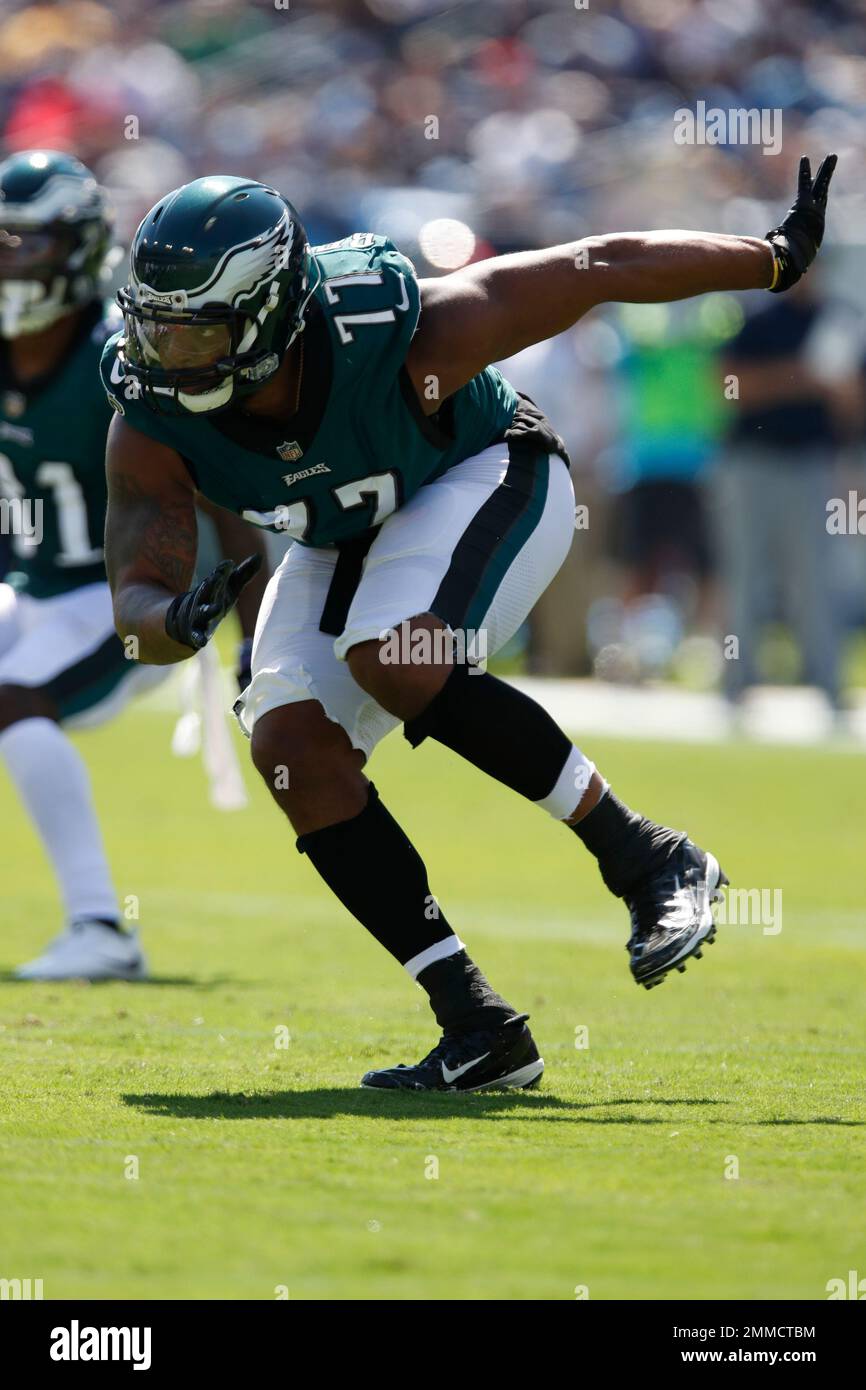 Philadelphia Eagles defensive end Michael Bennett (77) rushes in ...