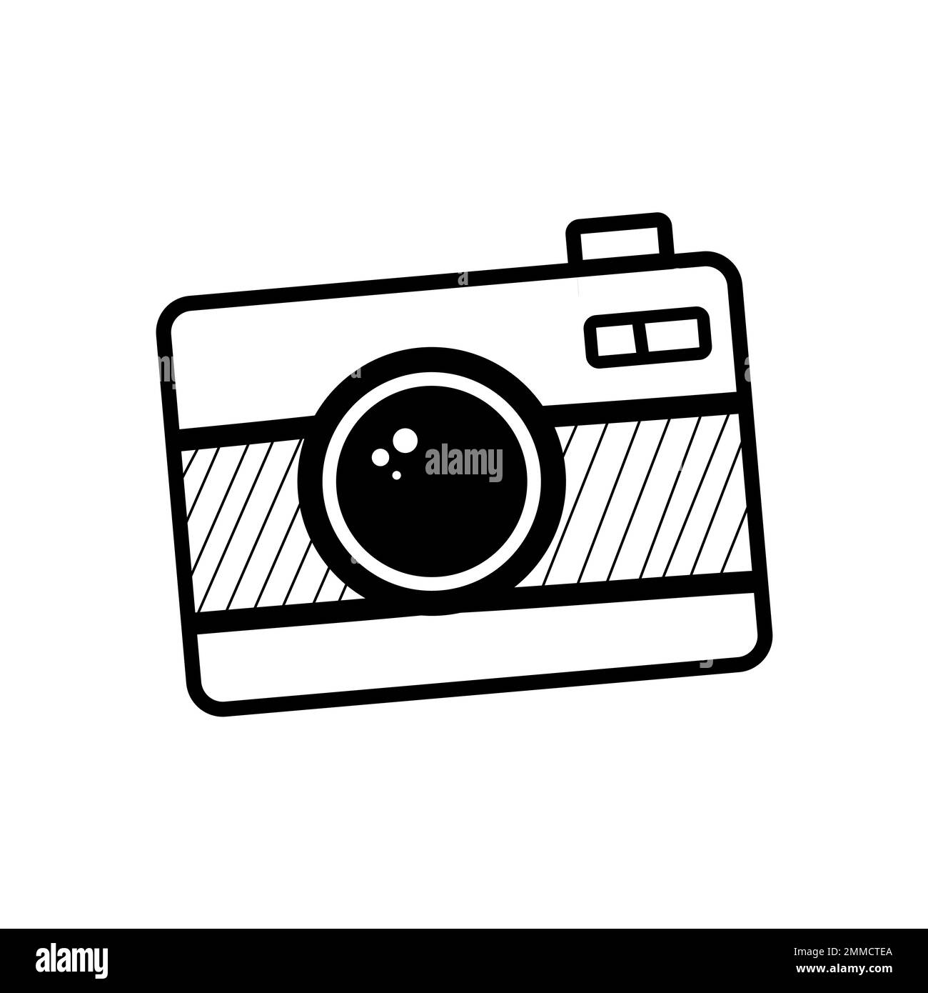 Hand draw Photo Camera Line Illustration Stock Vector Image & Art - Alamy