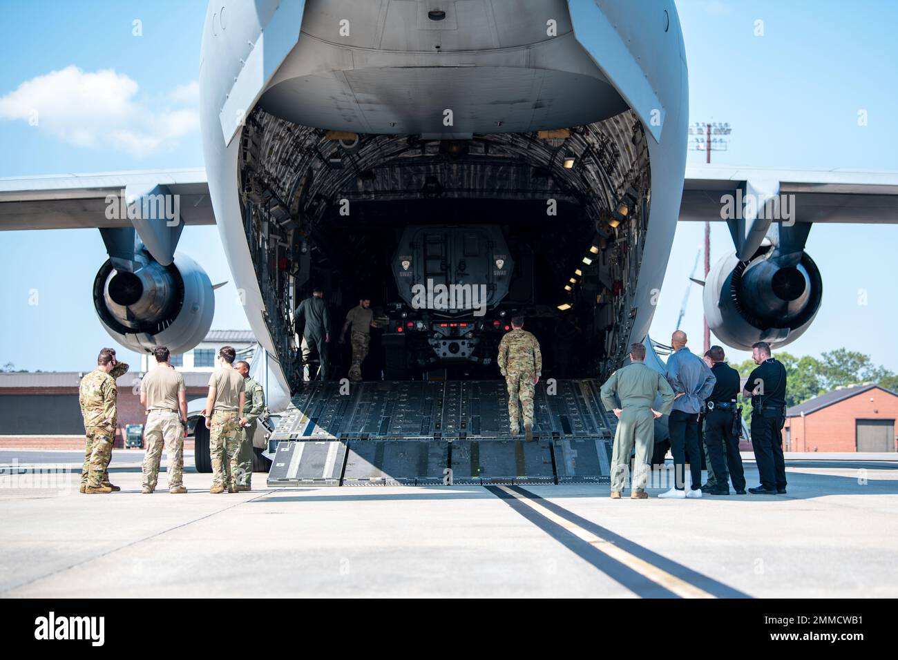 U.S. Air Force Airmen from the 15th and 16th Airlift Squadrons and ...