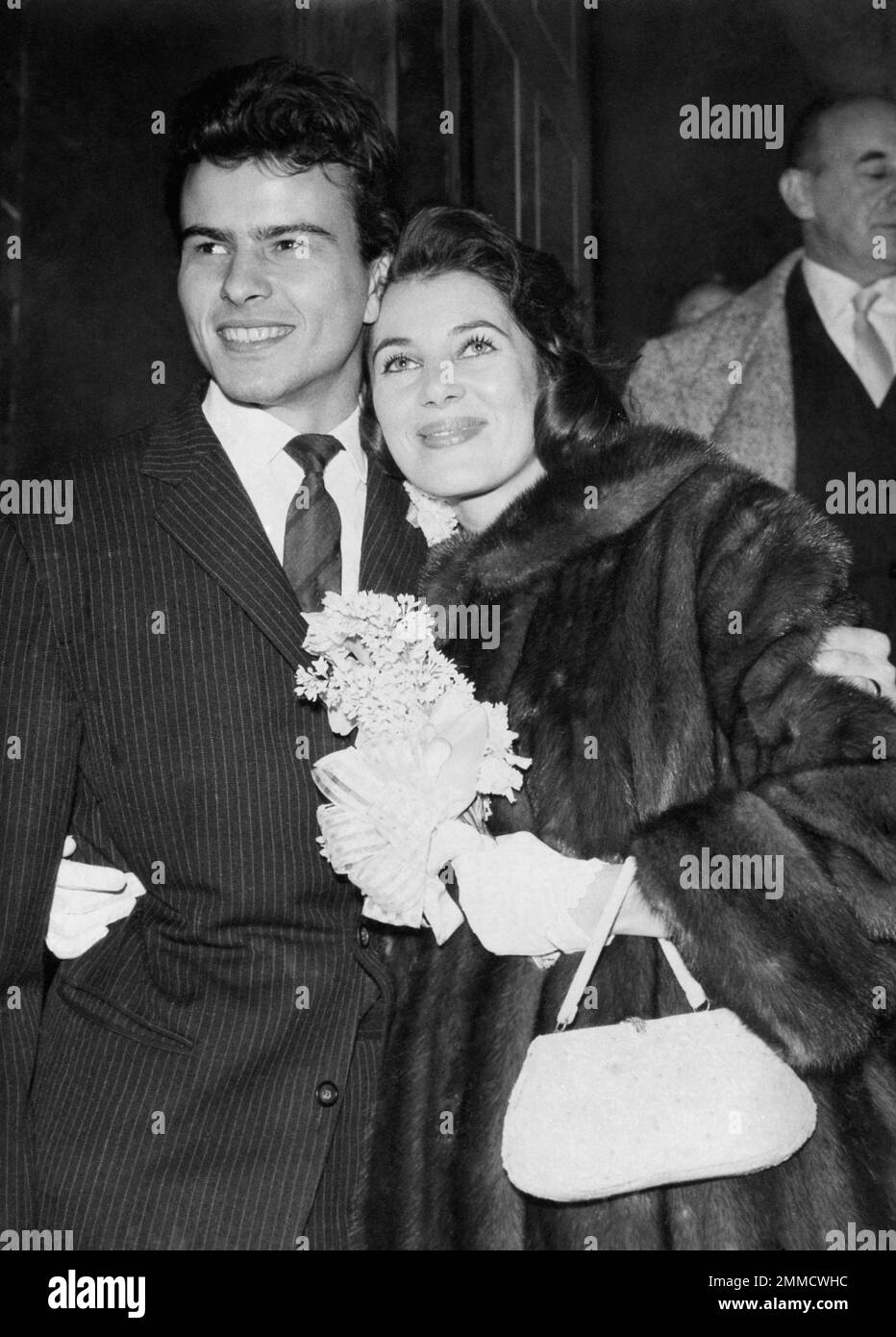 German actor Horst Buchholz and French actress and model Myriam Bru ...