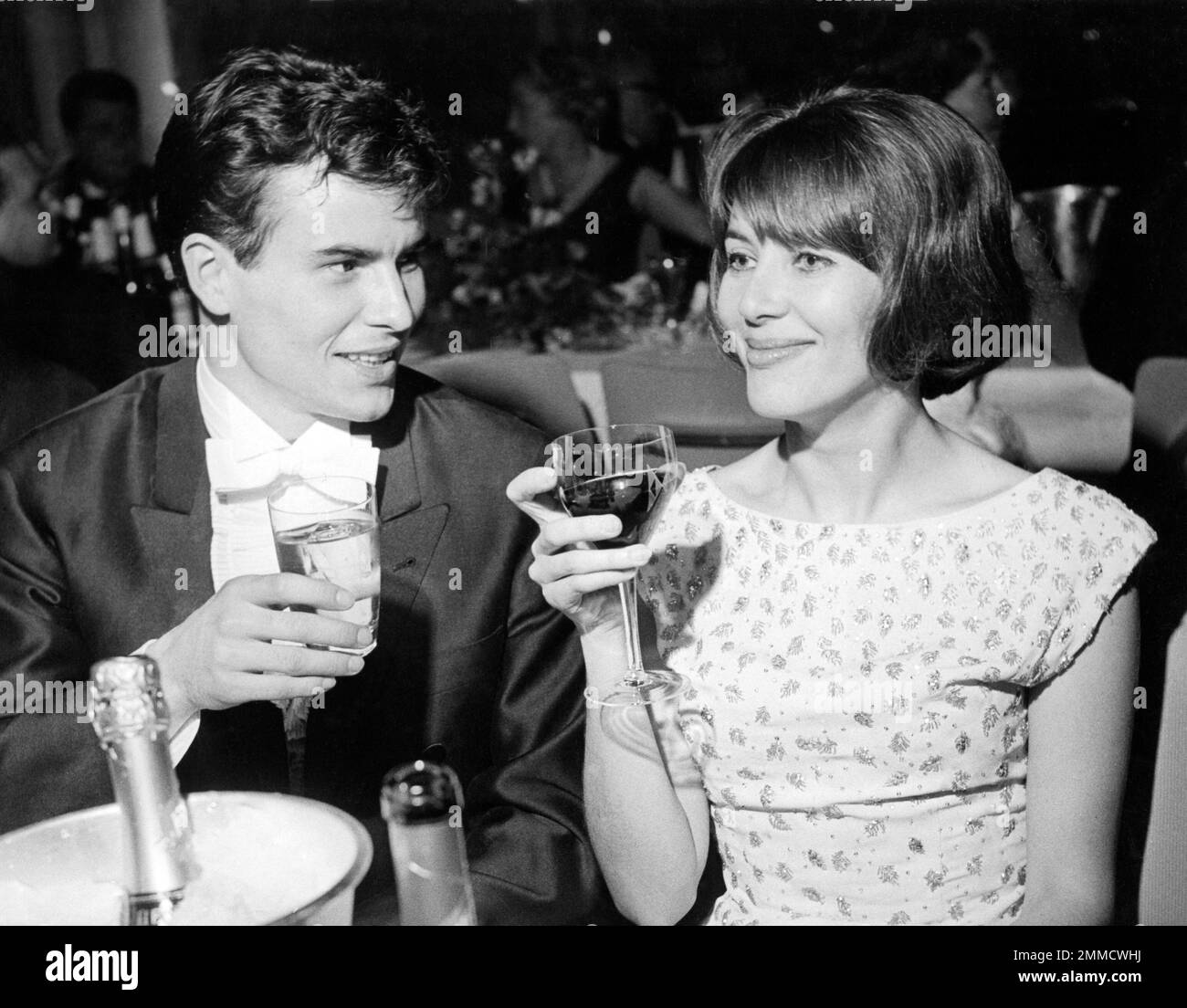 Horst Buchholz with his wife Myriam Bru on Feb. 18, 1961, at the Berlin ...