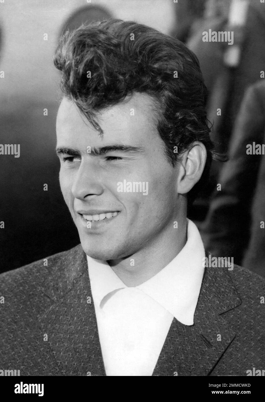 German actor Horst Buchholz is pictured here on his arrival at London ...