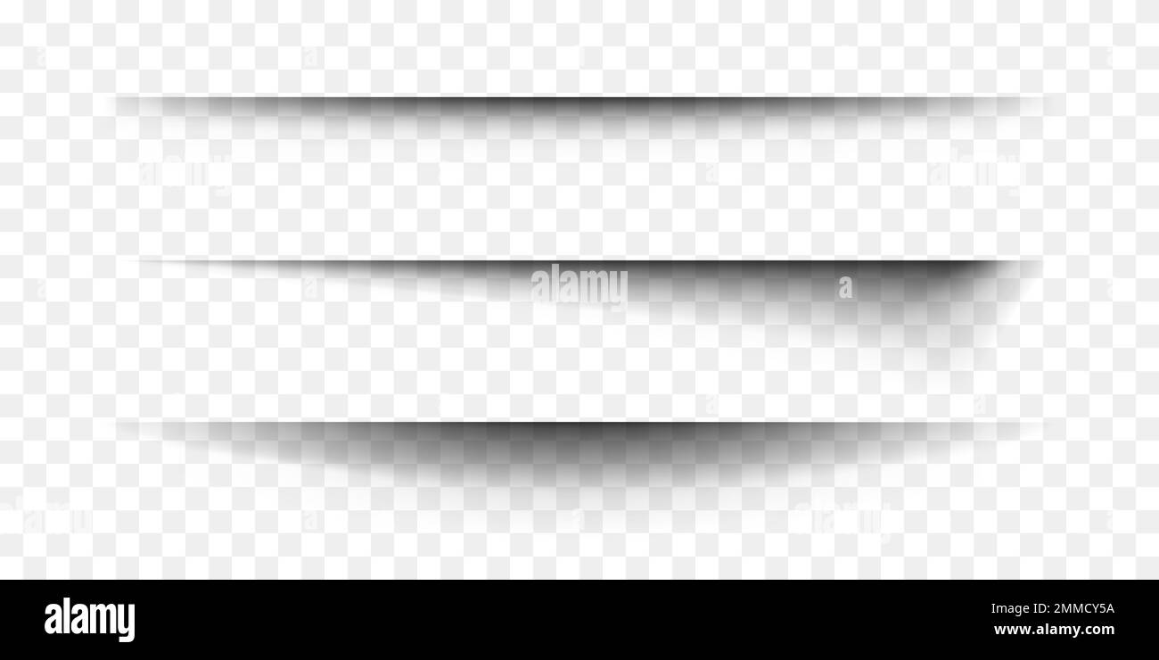 Collection of paper shadow effects isolated on transparent background ... Collection of paper shadow effects isolated on transparent background ...