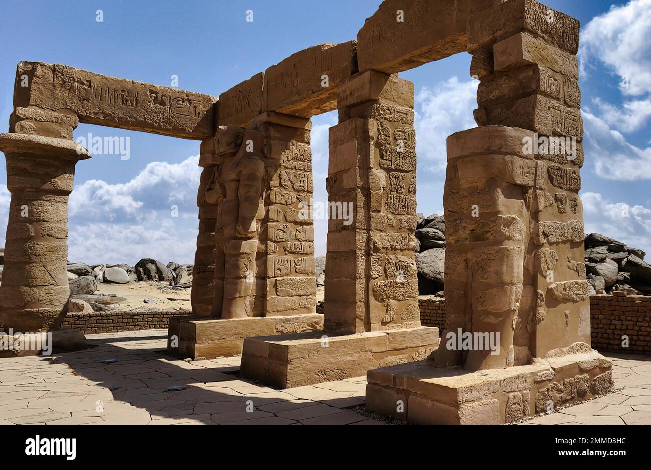 The temple of Gerf Hussein (Egypt) is a temple dedicated to the pharaoh ...
