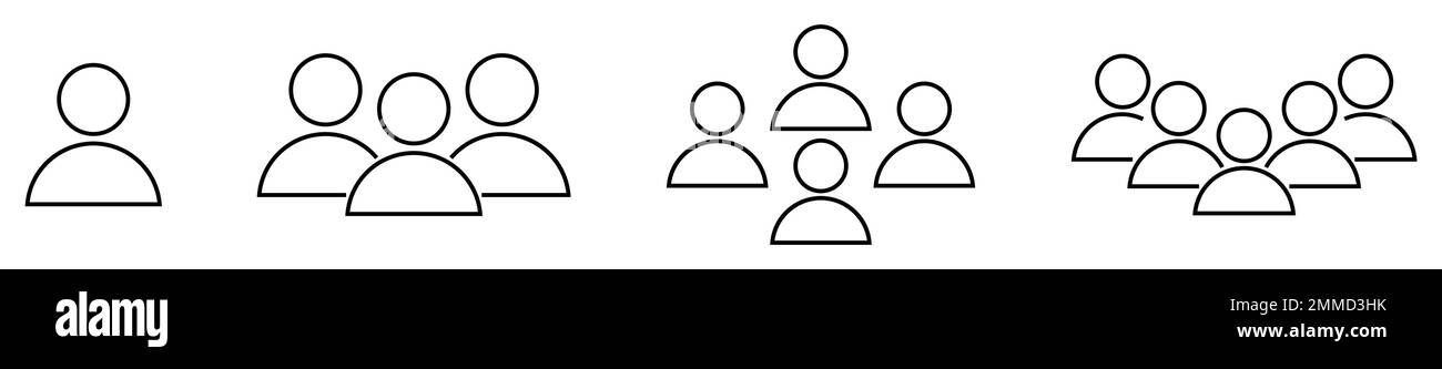People line icons. Design can use for web and mobile app. Vector ...