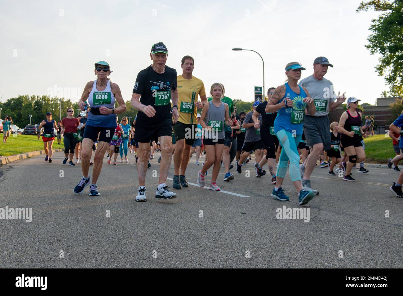 Runners participate in the 2022 Air Force Marathon 5K event at the ...