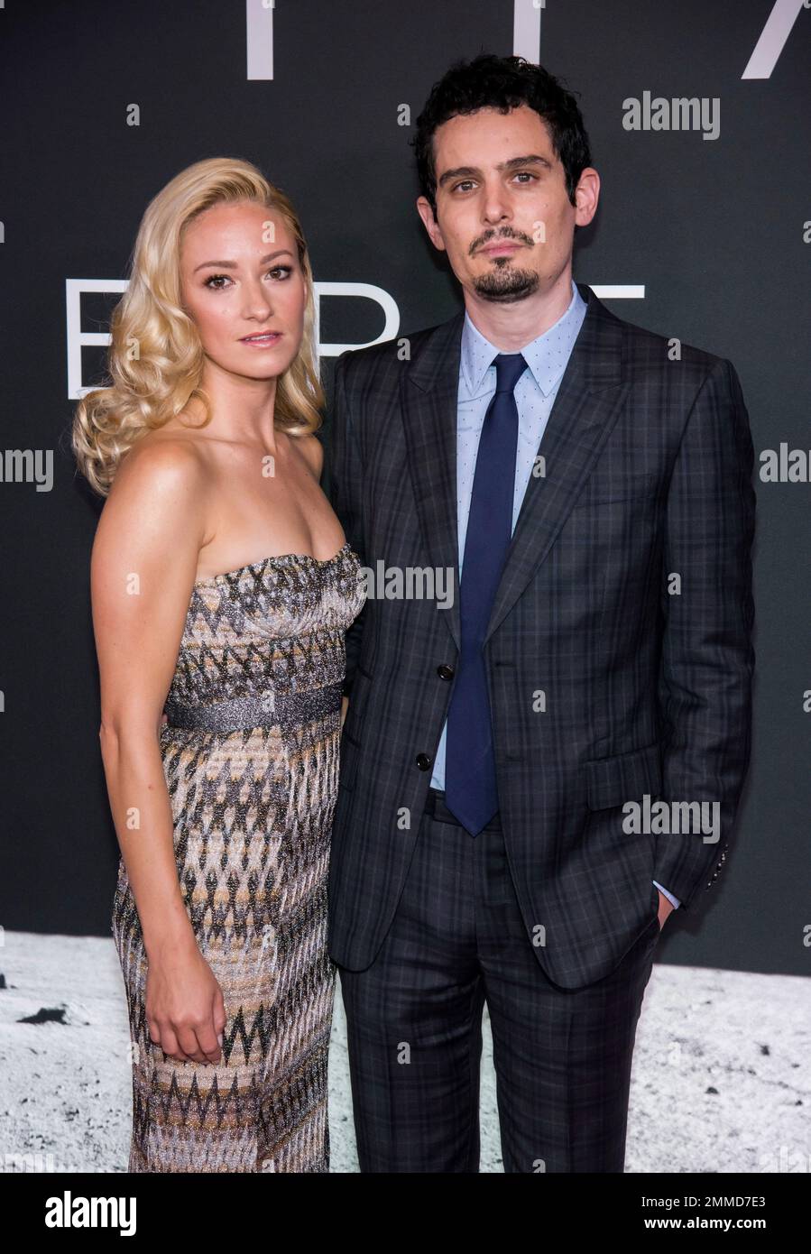 Olivia Hamilton and Damien Chazelle attend the "First Man" premiere at ...