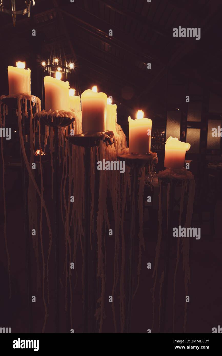 Dripping candles hi-res stock photography and images - Alamy