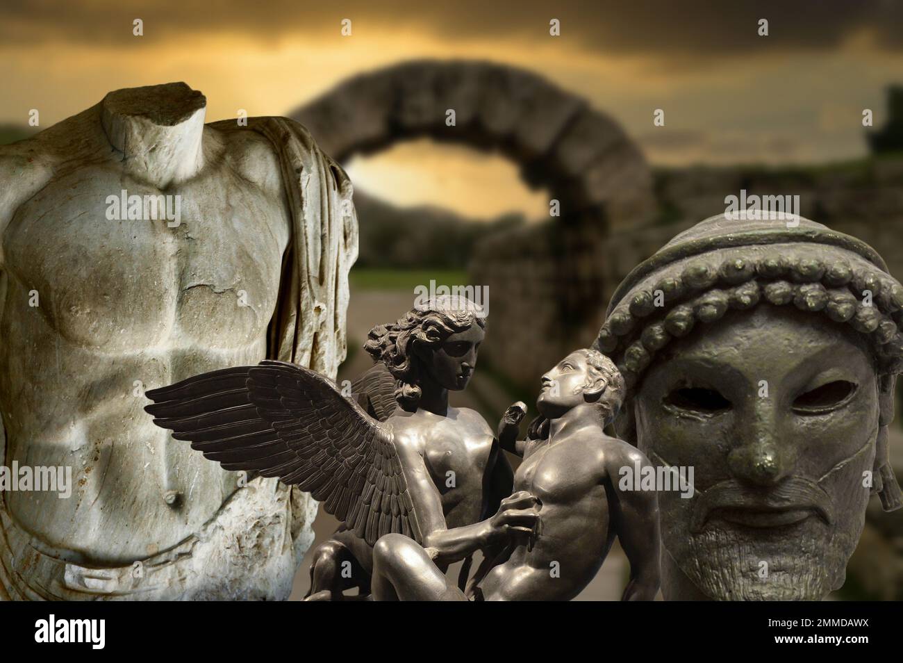 Olympia the famous ancient city of Greece where the Olympic Games are ...