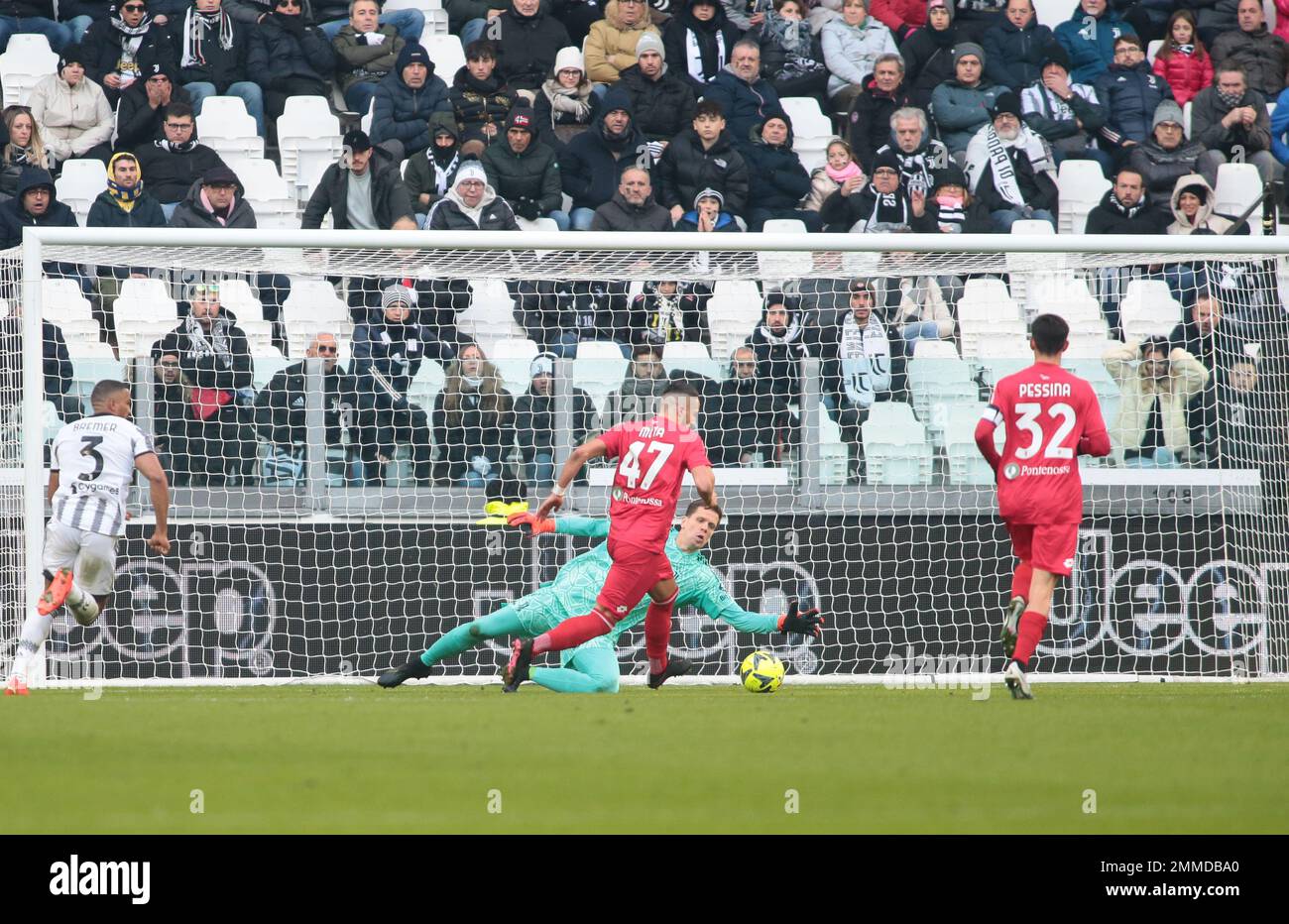 Dany Mota of AC Monza scoring a goal during the Italian Serie A ...