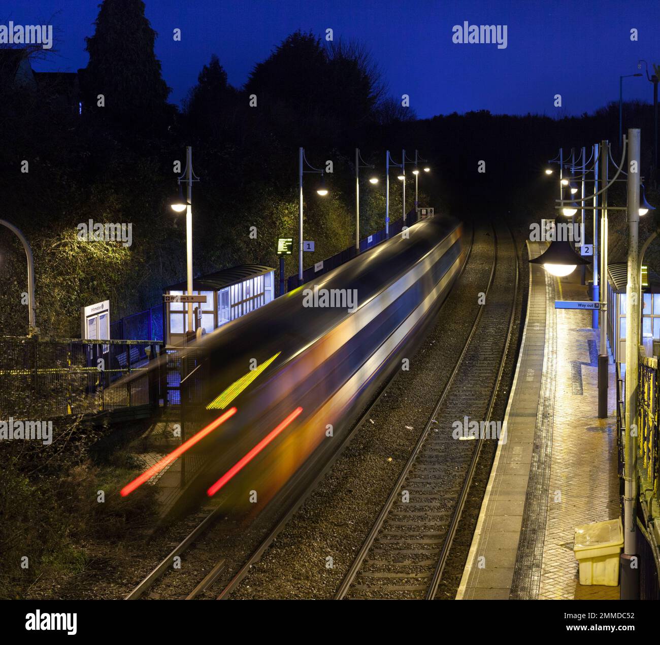 East Midlands Railway class 158 DMU 158858 arriving at Kirkby In ...