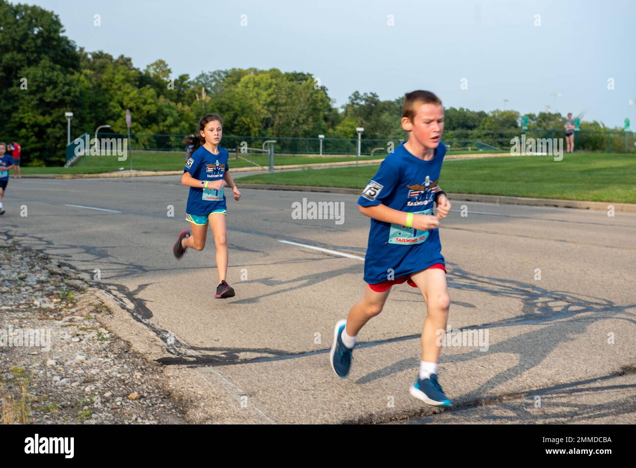 Children participate in the 2022 Air Force Marathon Tailwind Trot 1K ...