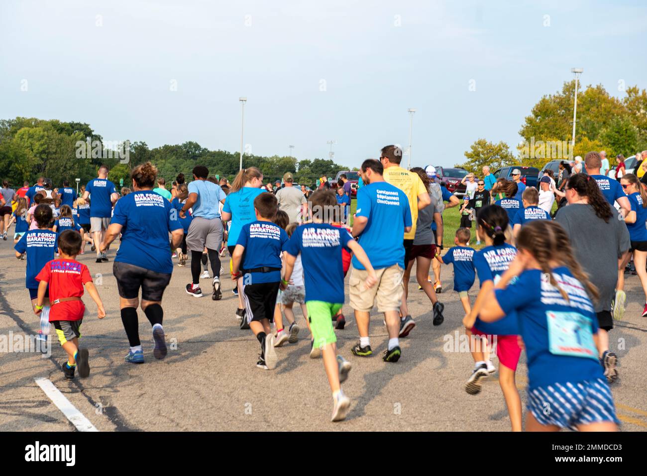 Children participate in the 2022 Air Force Marathon Tailwind Trot 1K ...