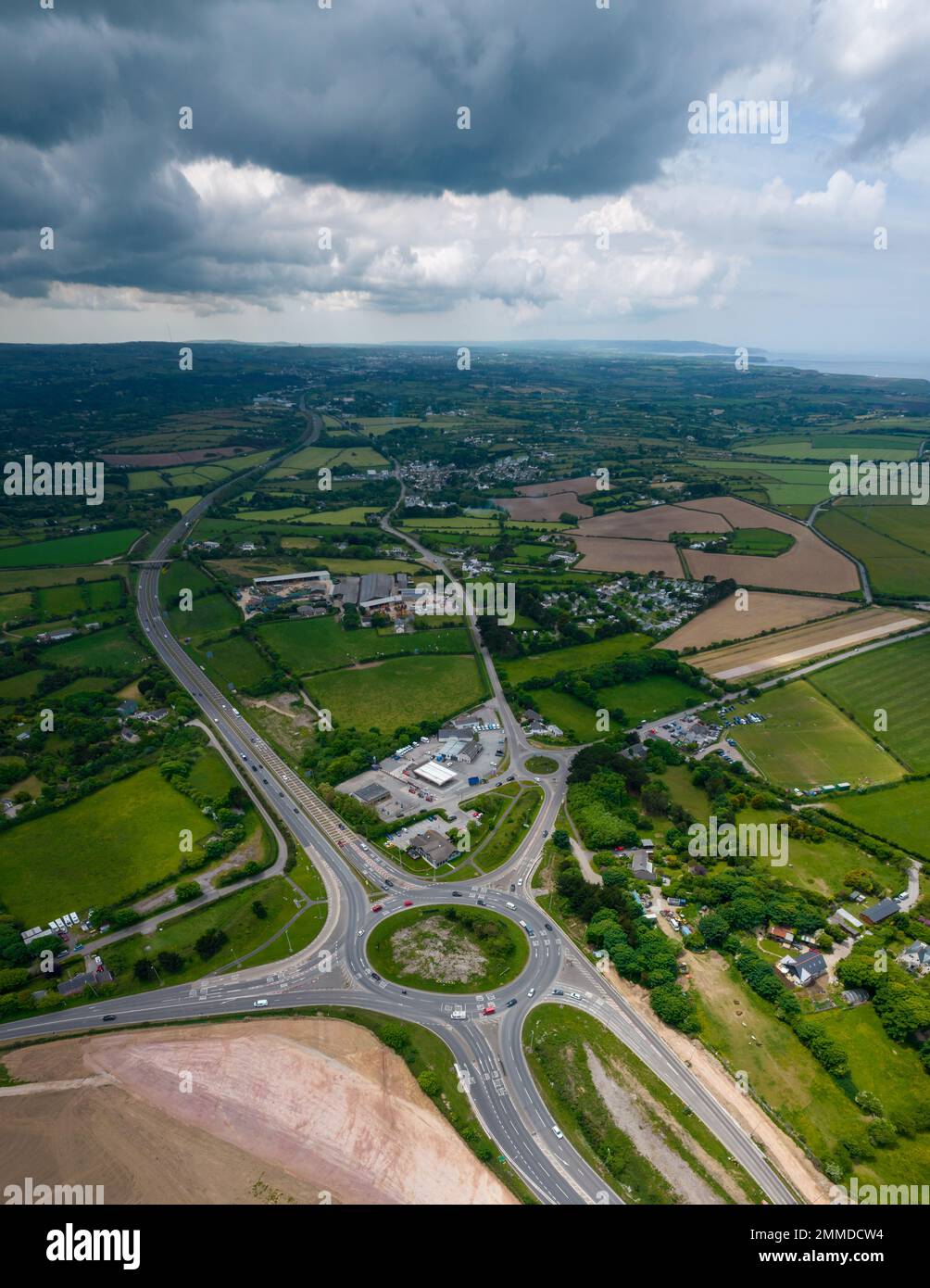 Cornwall a30 aerial hi-res stock photography and images - Alamy