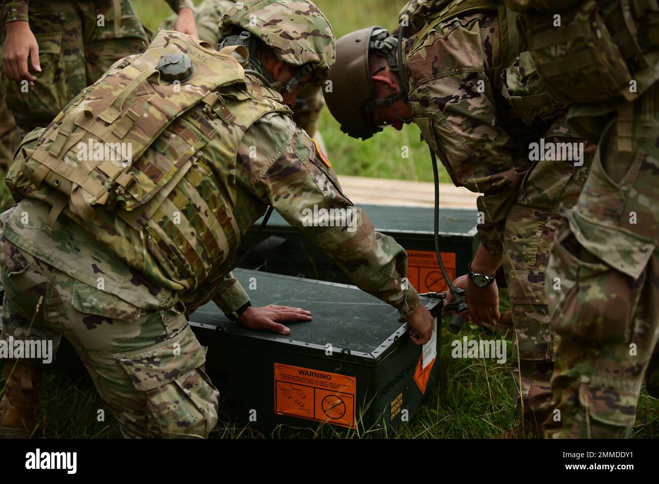 U.S. Soldiers assigned to 10th Special Forces Group train on the M136 ...