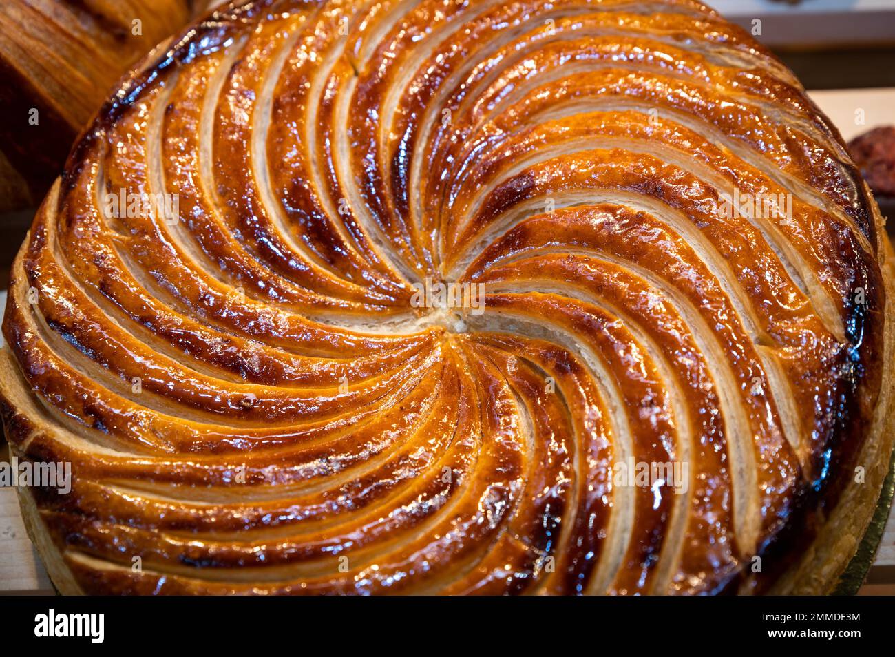famous saison dessert cake named king's cake Stock Photo - Alamy