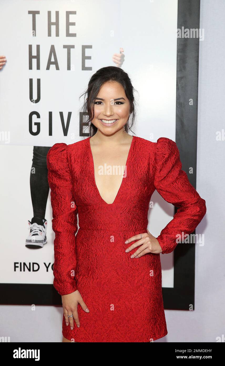 Actress Megan Lawless attends a special screening of "The Hate U Give ...