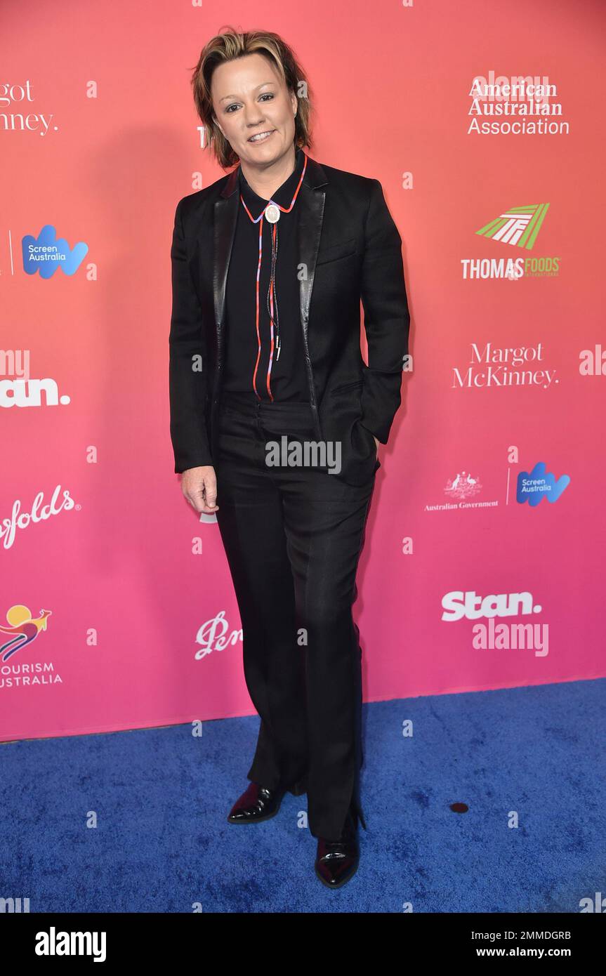 Sarah Spillane arrives at the G'Day USA Arts Gala on Saturday, Jan. 28 ...