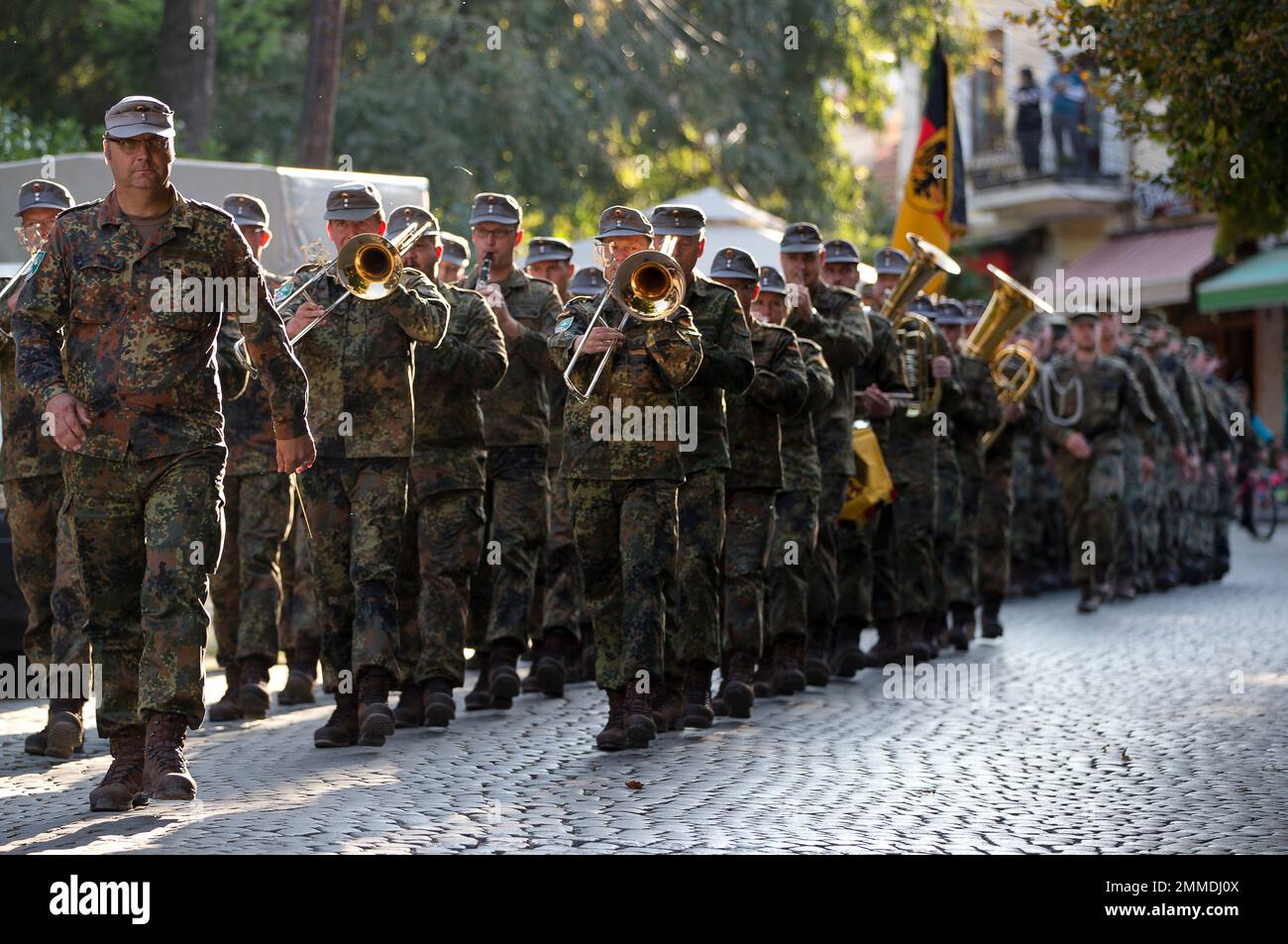 German soldiers serving in the NATO-led peacekeeping mission in Kosovo ...