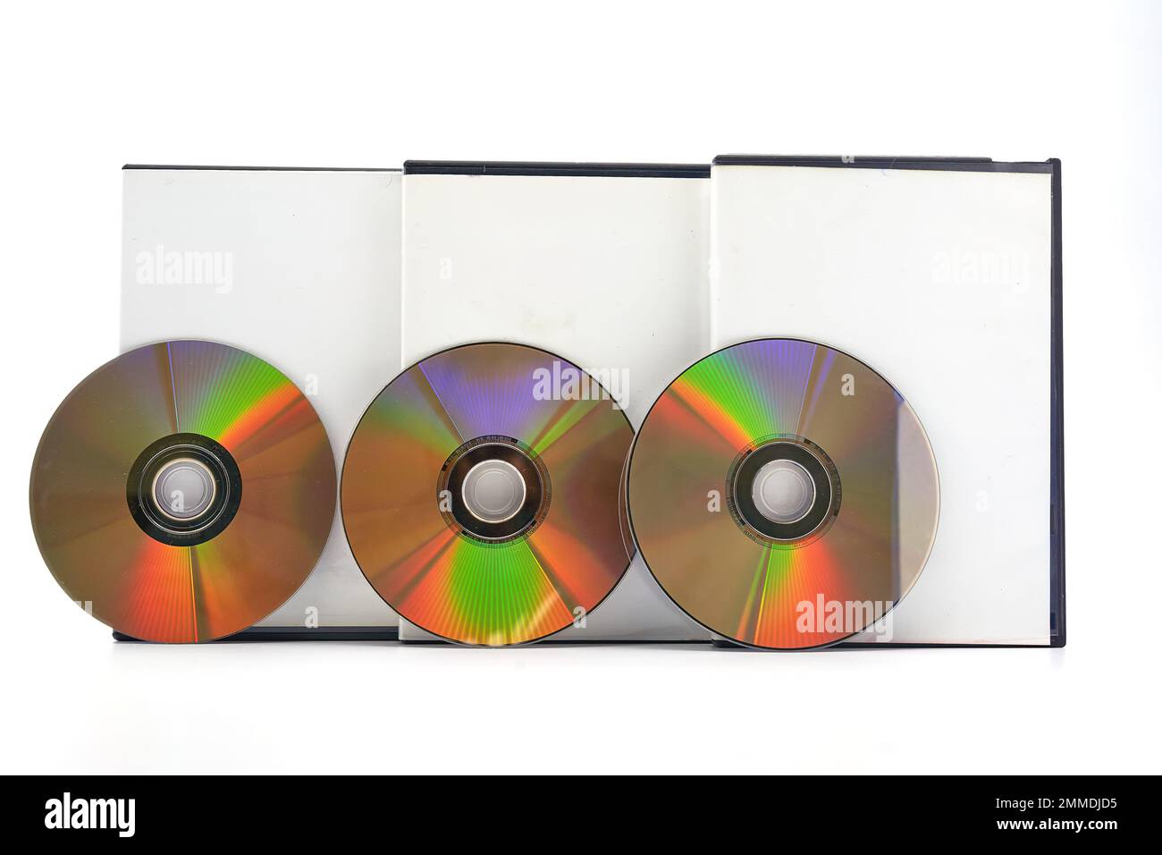 DVD blue ray discs with cases white background movie CD design box ...