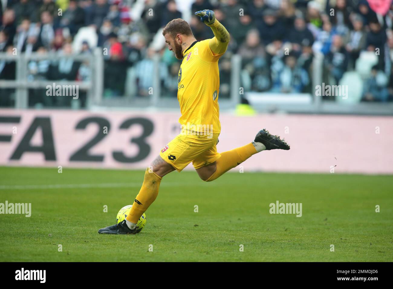 Turin, Italy. 29th Jan, 2023. Michele Di Gregorio of AC Monza during ...