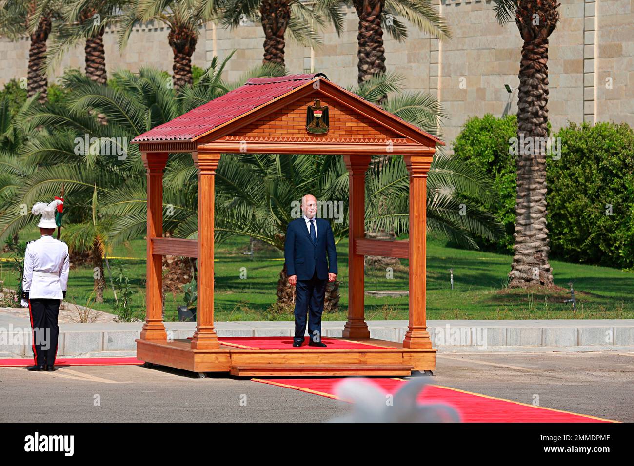 Newly elected Iraq President Barham Salih listens to the national ...