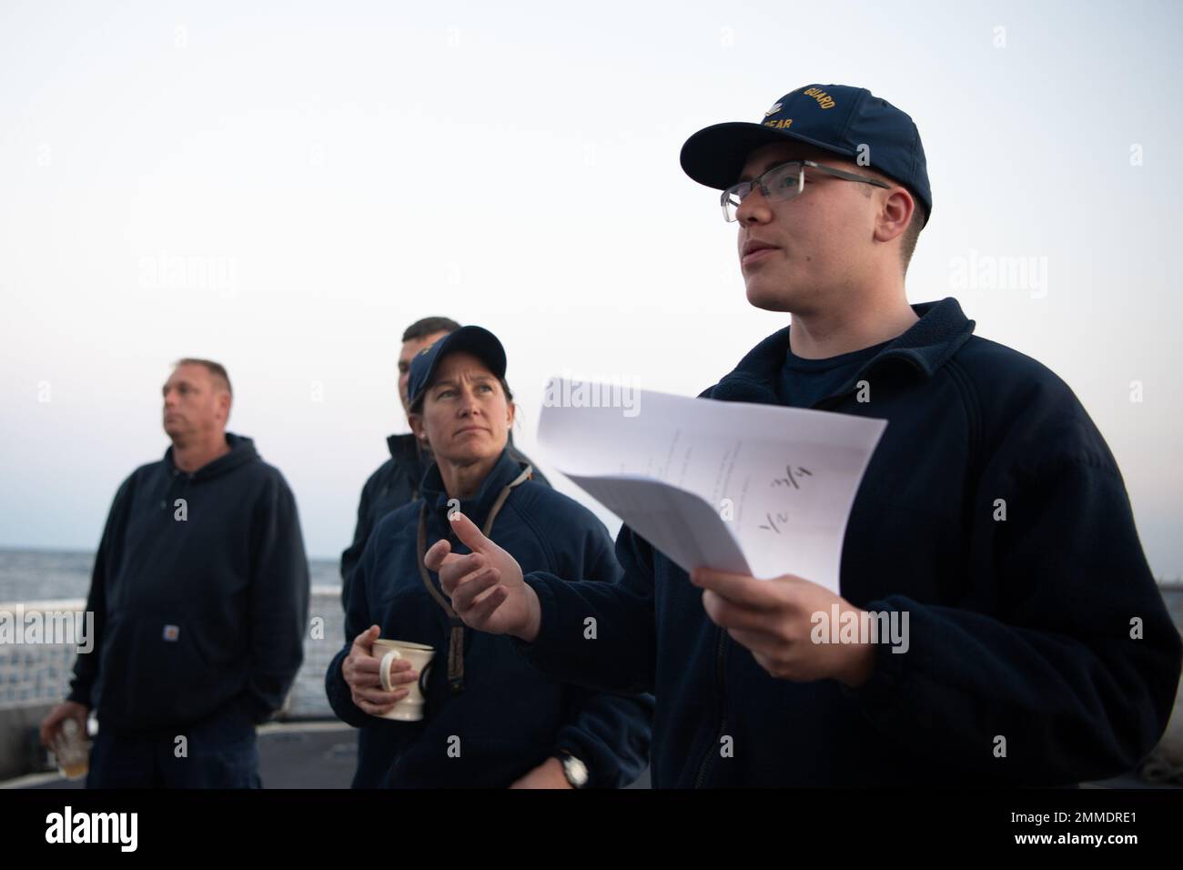 U.S. Coast Guard Petty Officer 2nd Class John Roberts, an intelligence ...