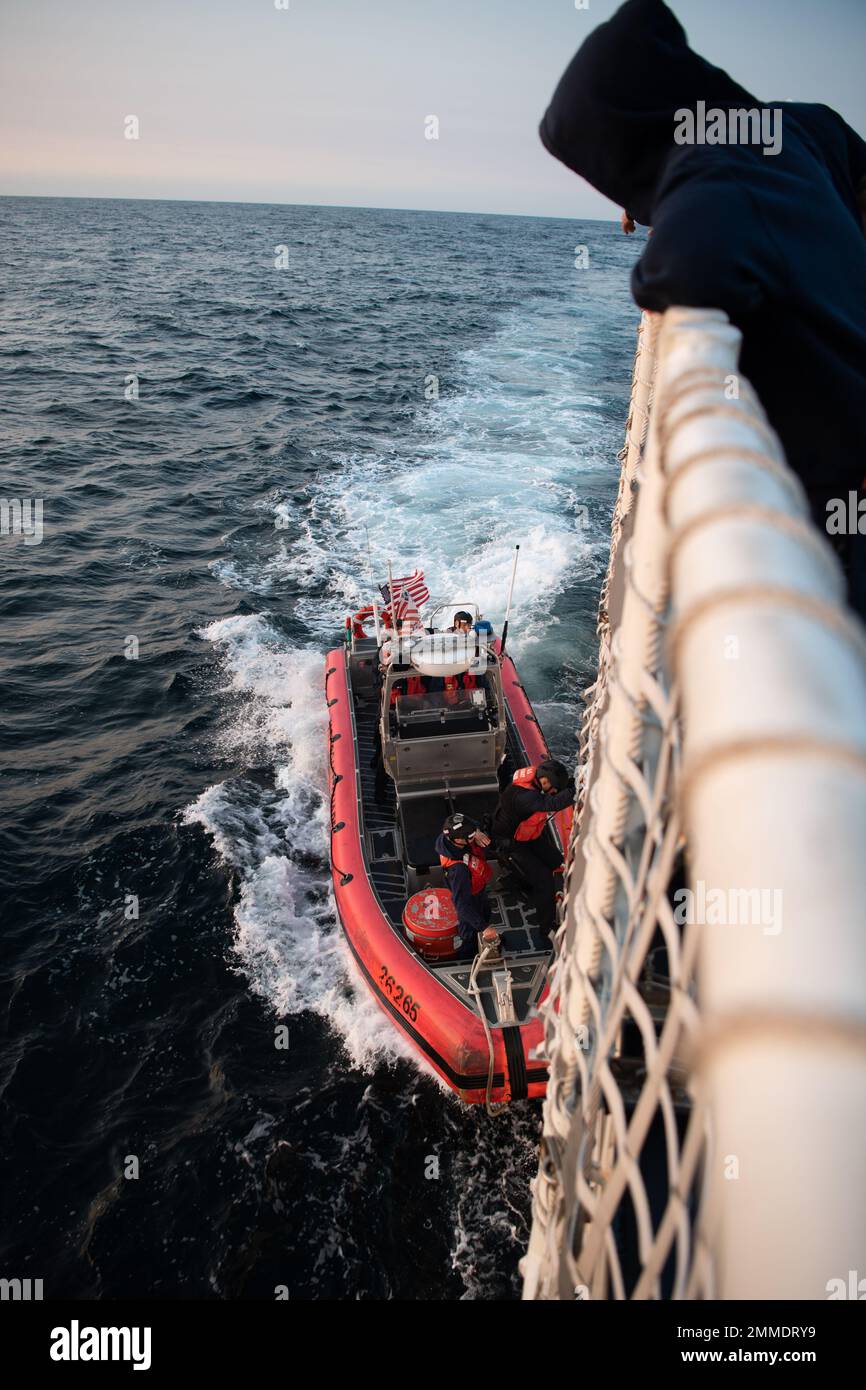 The boat crew of a 26-foot Over-the-Horizon small boat, attached to ...