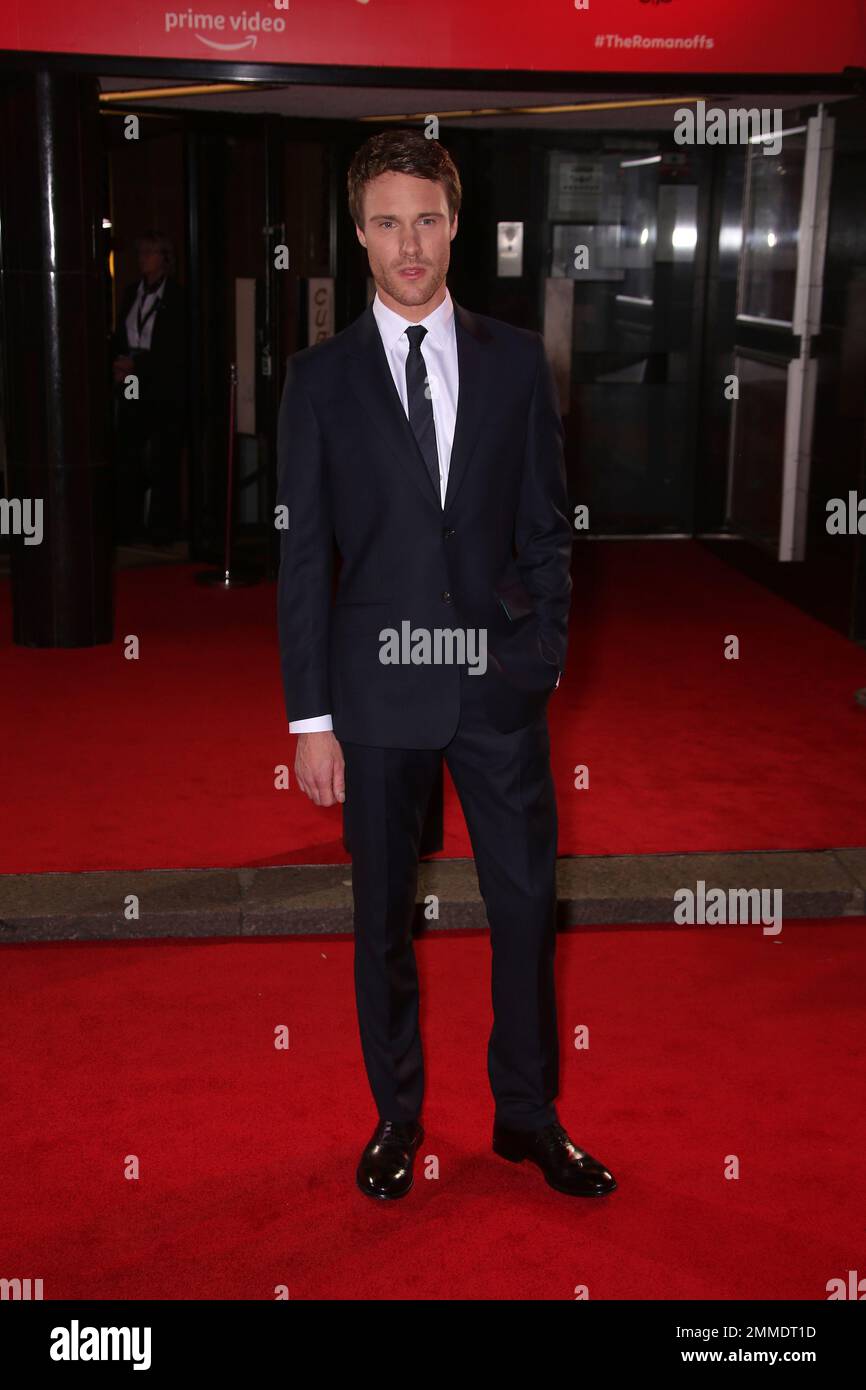 Actor Hugh Skinner poses for photographers upon arrival for the ...