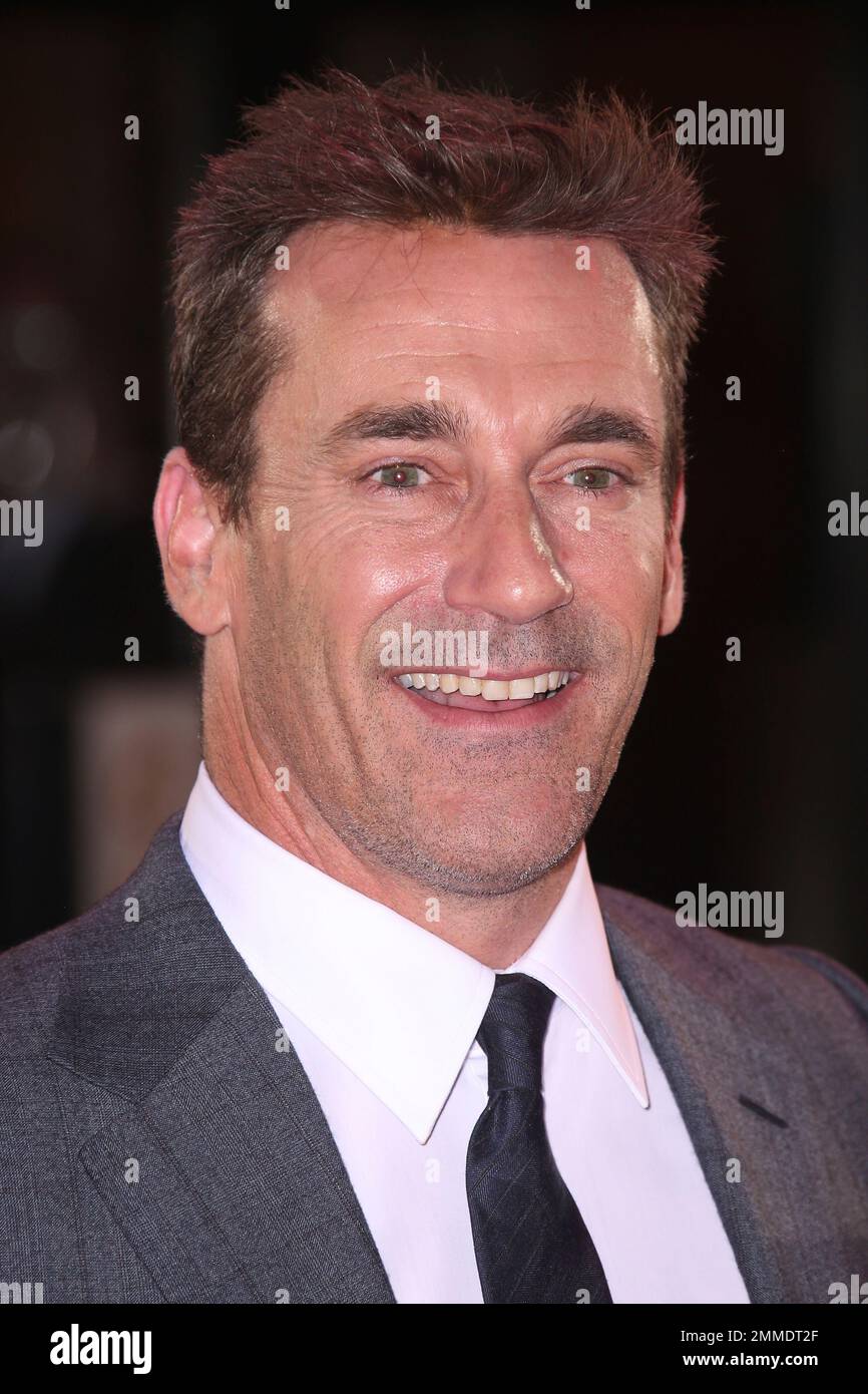 Actor Jon Hamm poses for photographers upon arrival for the Premiere of ...