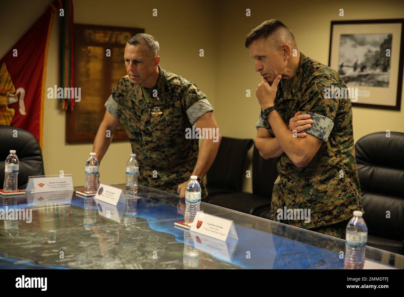 U.S. Marine Corps Brig. Gen. George B. Rowell IV, deputy general for ...