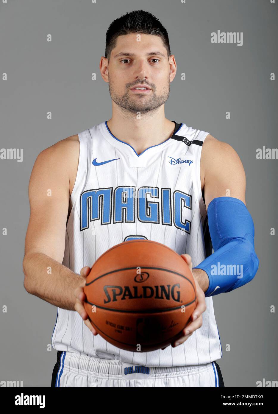 Orlando Magic's Nikola Vucevic at the NBA basketball team media day ...