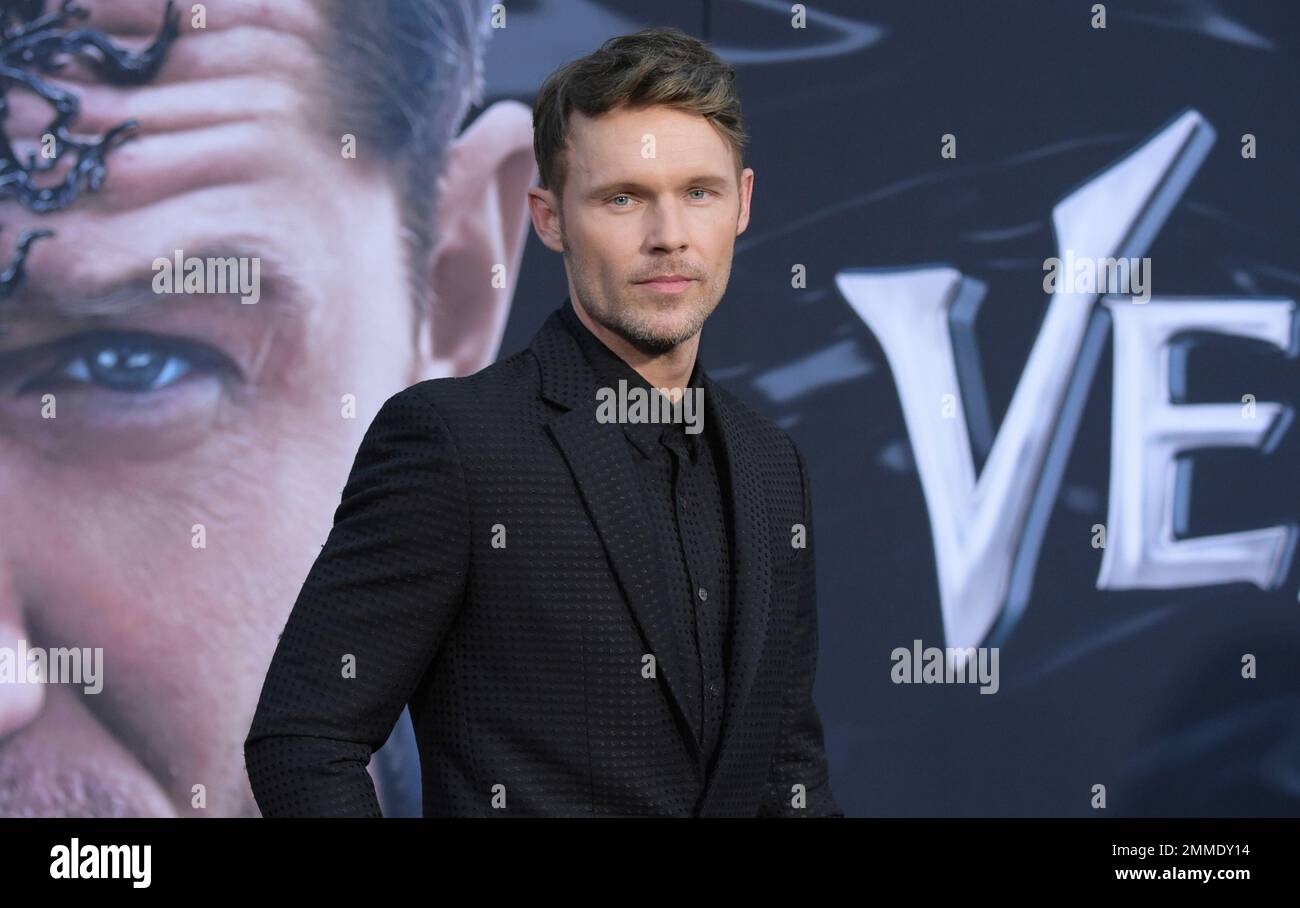 Scott Haze arrives at the world premiere of "Venom" on Monday, Oct. 1 ...