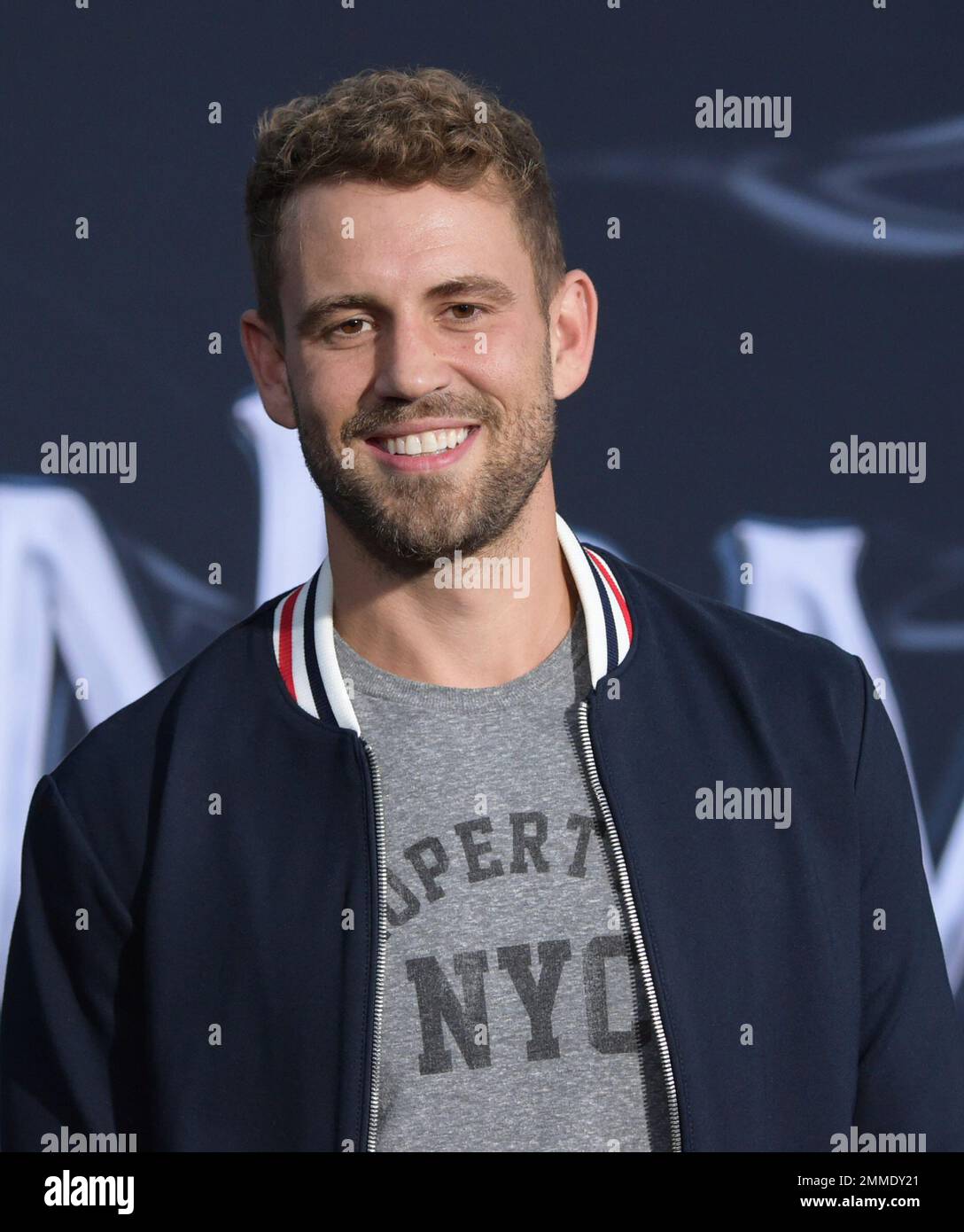 Nick Viall arrives at the world premiere of "Venom" on Monday, Oct. 1 ...
