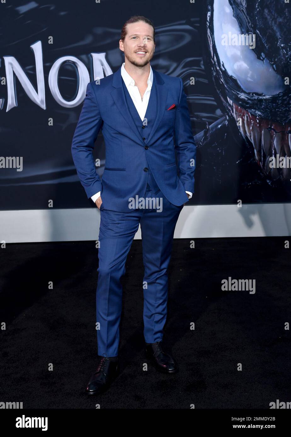 Scott Deckert arrives at the world premiere of "Venom" on Monday, Oct ...