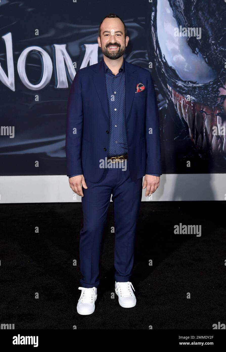 Steve Zissis arrives at the world premiere of "Venom" on Monday, Oct. 1 ...