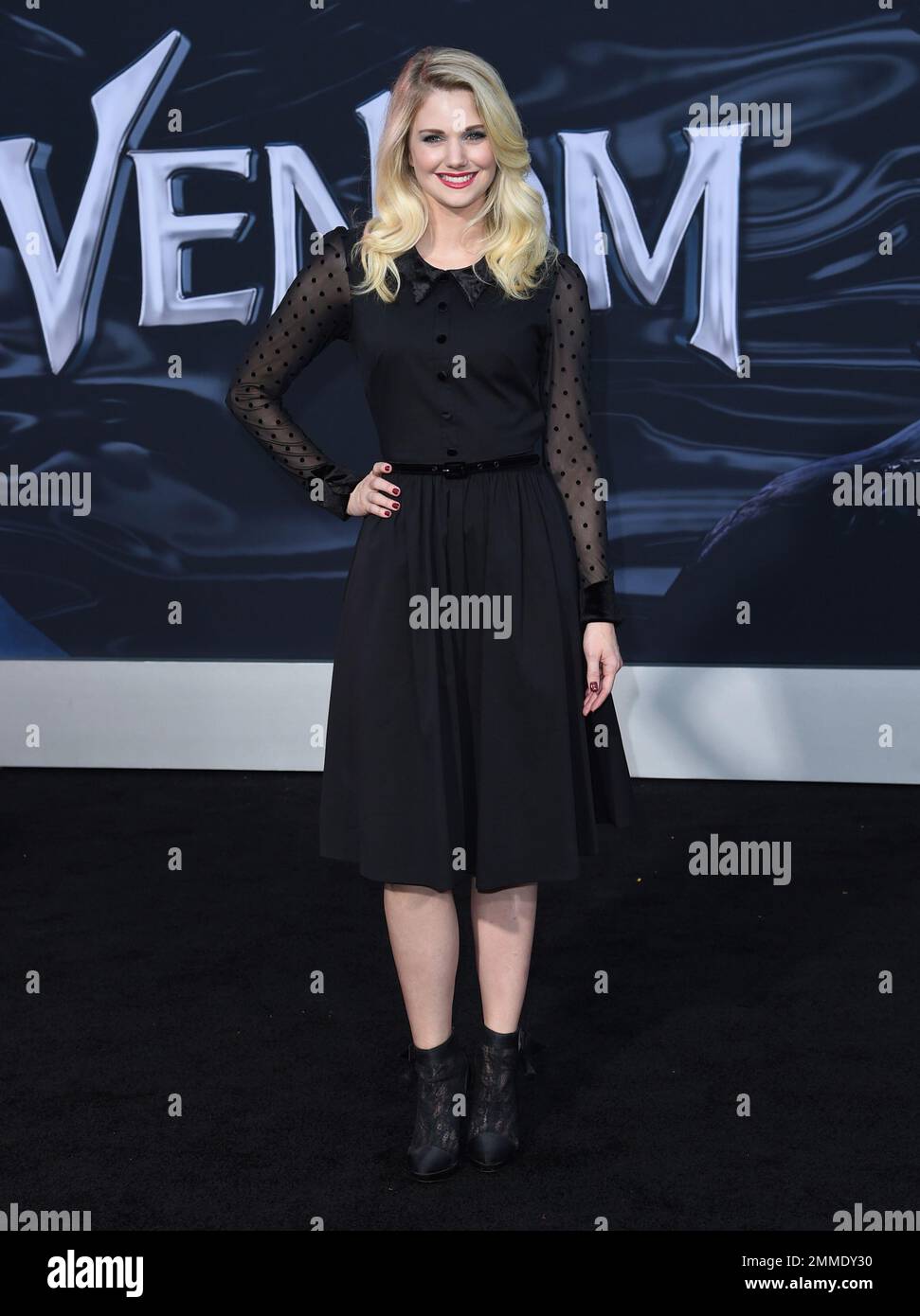 Kate Gill arrives at the world premiere of "Venom" on Monday, Oct. 1 ...