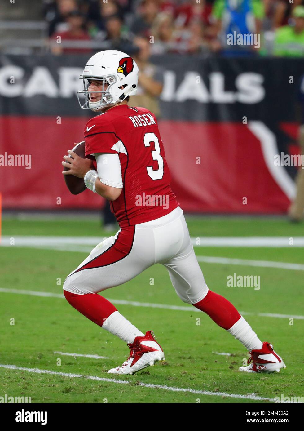 Arizona Cardinals quarterback Josh Rosen (3) during an NFL football ...