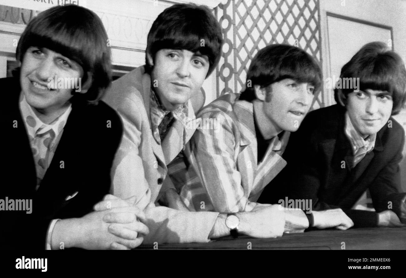 FILE - In this Aug. 23, 1966 file photo, The Beatles, from left, Ringo ...